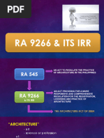 Ra 9266 Summary | PDF | Licensure | Architect