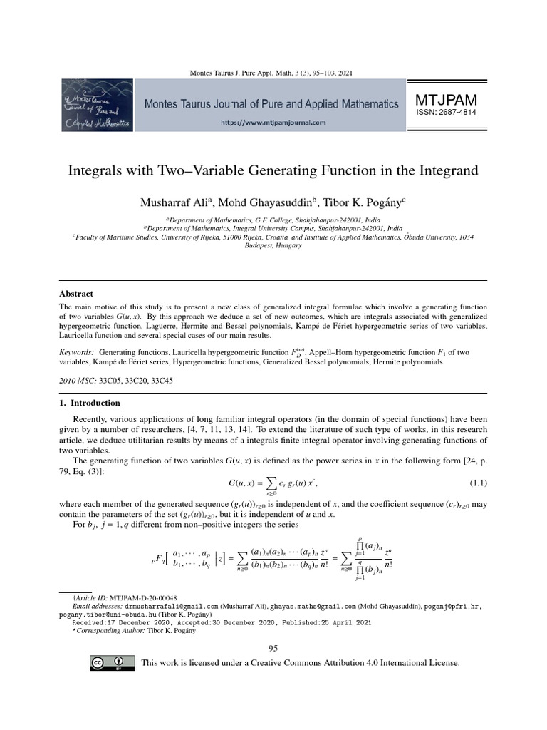 MTJPAM | Download Free PDF | Function (Mathematics) | Variable (Mathematics)