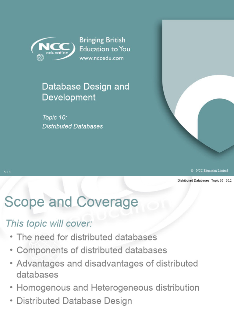 DDD Topic 10 - Distributed Databases | PDF | Databases | Oracle Database DDD Topic 10 - Distributed Databases | PDF | Databases | Oracle Database