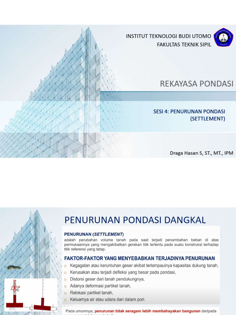 Pertemuan 4 Rekayasa Pondasi OK-22.09.23 | PDF