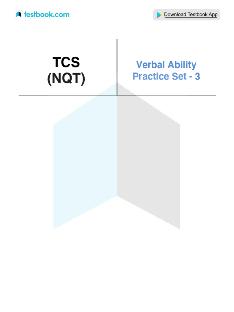 Tcs NQT Verbal Ability Practice Set 3 F9d2953a | PDF
