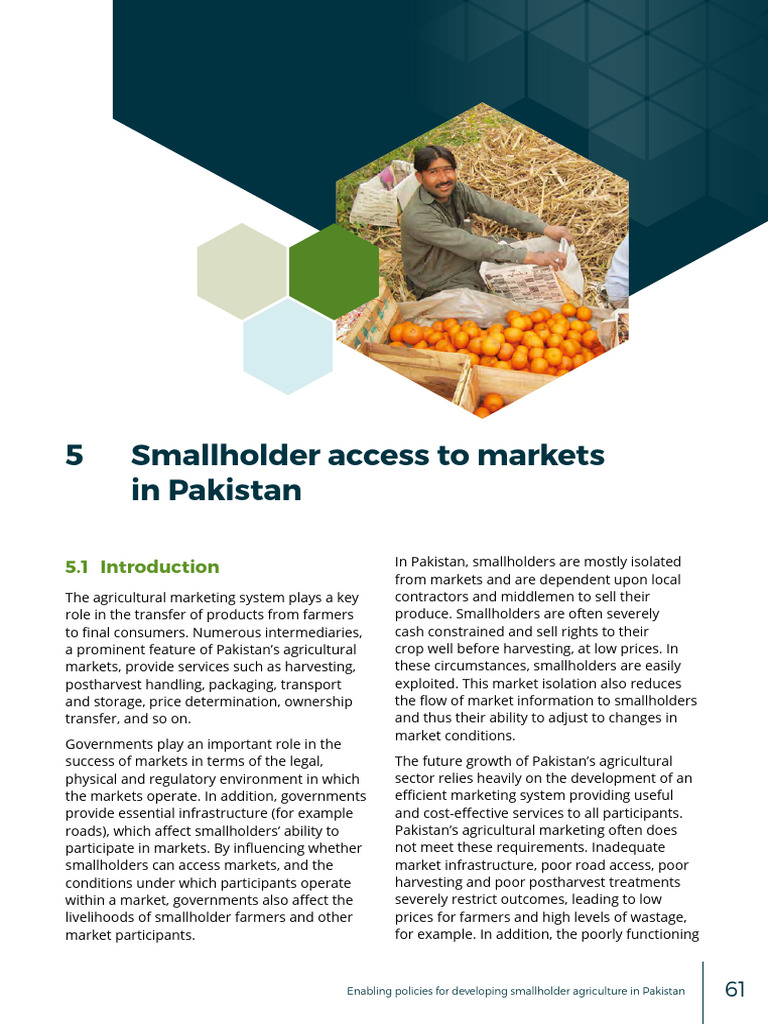 Smallholder Access To Markets | PDF | Smallholding | Milk