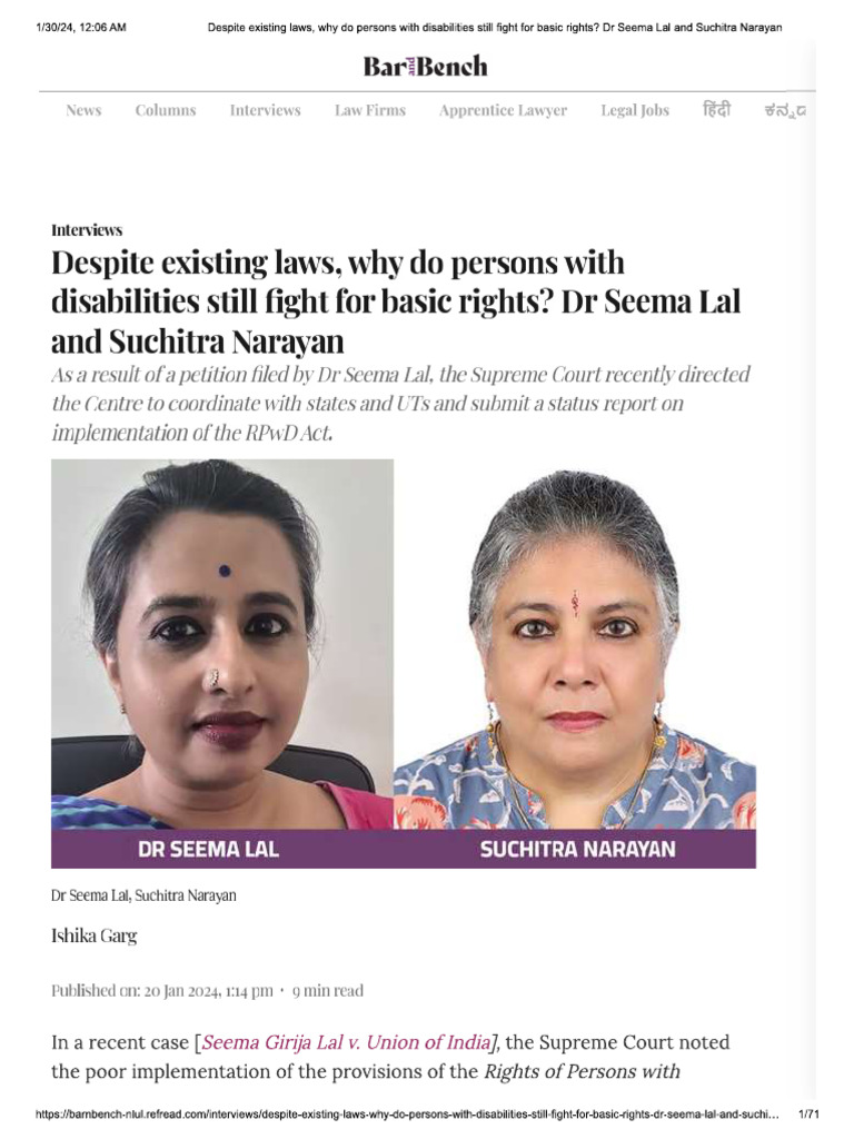Disability | PDF