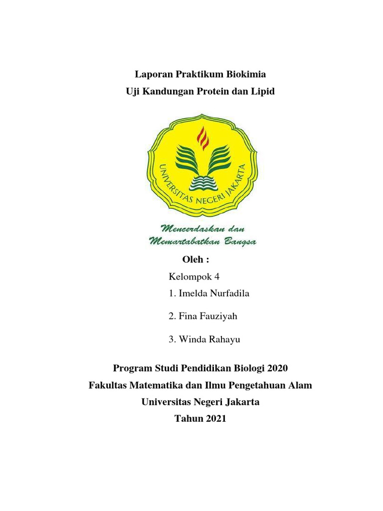 Laporan Praktikum Biokimia_Kelompok 11_PBB_Uji Protein dan Lipid | PDF Laporan Praktikum Biokimia_Kelompok 11_PBB_Uji Protein dan Lipid | PDF