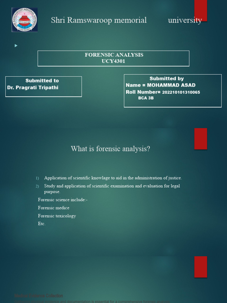 FORENSIC | PDF | Forensic Science | Crime Scene