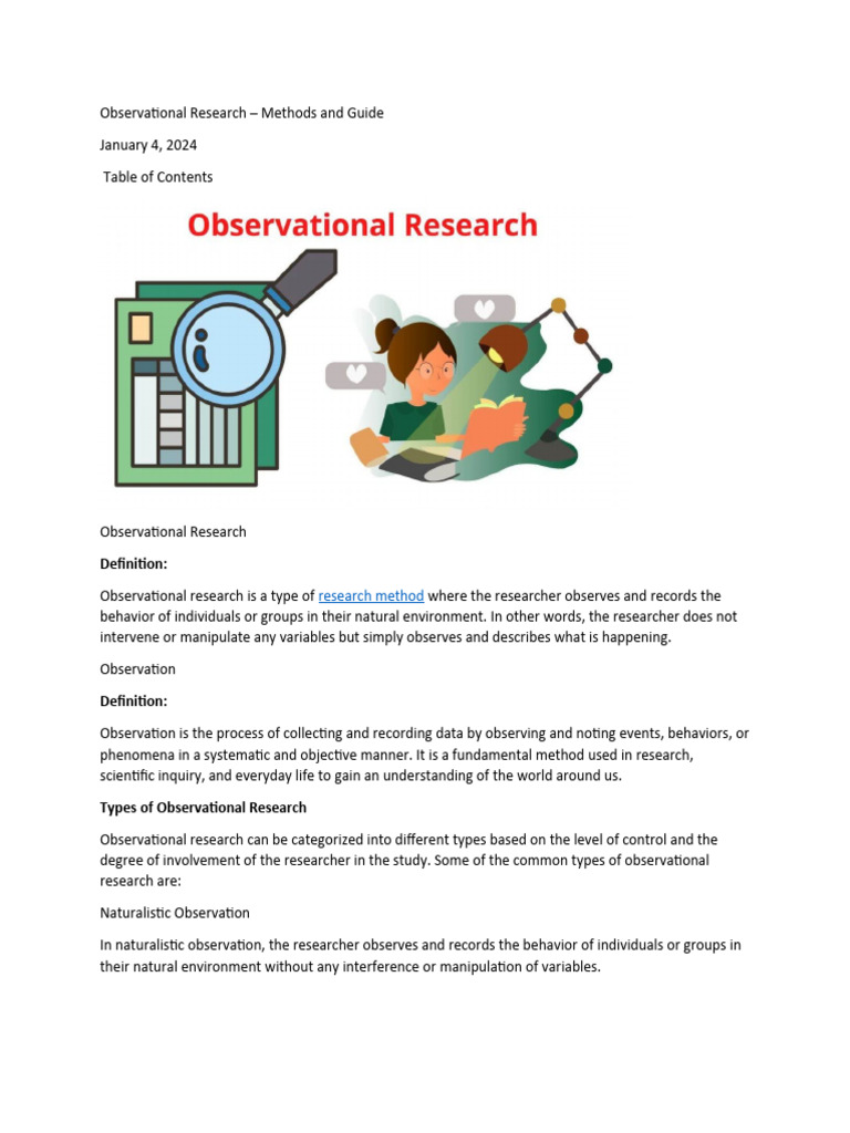 Sociology Observational Research Method | PDF | Data Analysis | Statistics