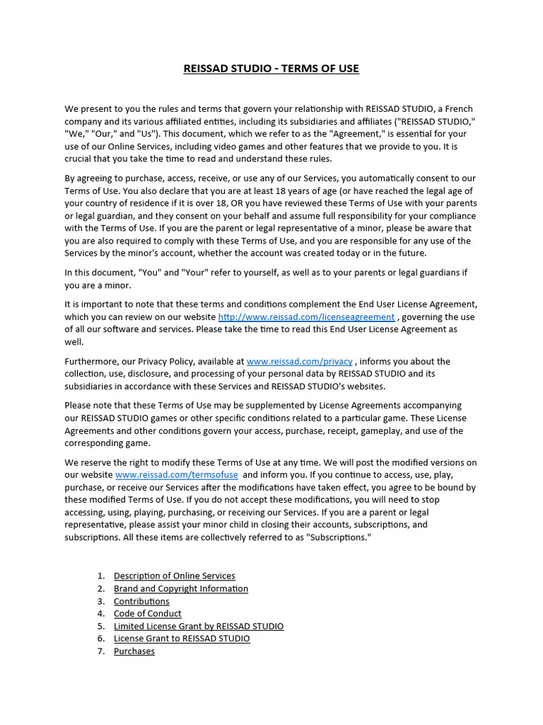 65e0a8718d613b73949fd174_REISSAD_STUDIO_TERMS_OF_USE | PDF | License ...
