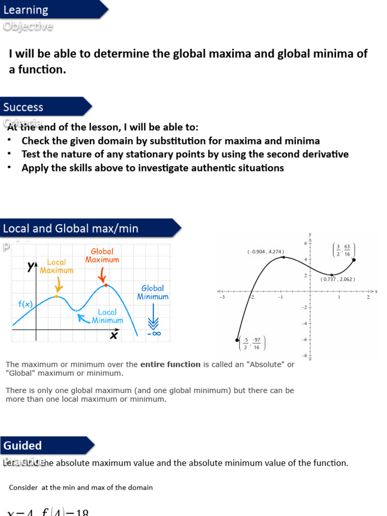Global Maxima and Minima Analysis | PDF | Algorithms | Mathematical Logic