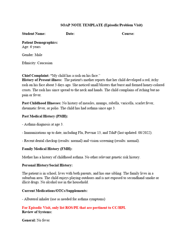 Impetigo Diagnosis and Management Plan | PDF | Asthma | Influenza