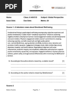 IGCSE Global Perspectives Team Project Guide | PDF | Learning