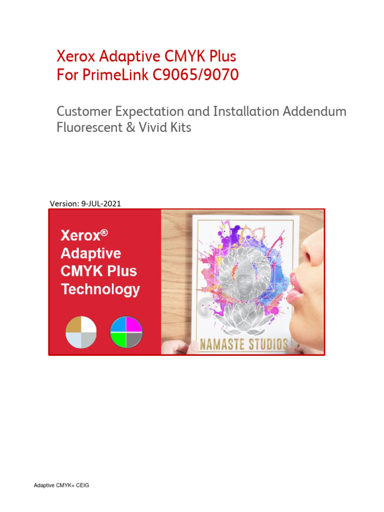 CEIG Customer Expectation Guide - Adaptive CMYK+ PrimeLink | PDF ...