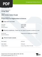 VicRoads Agent Authorization Form | PDF | Government
