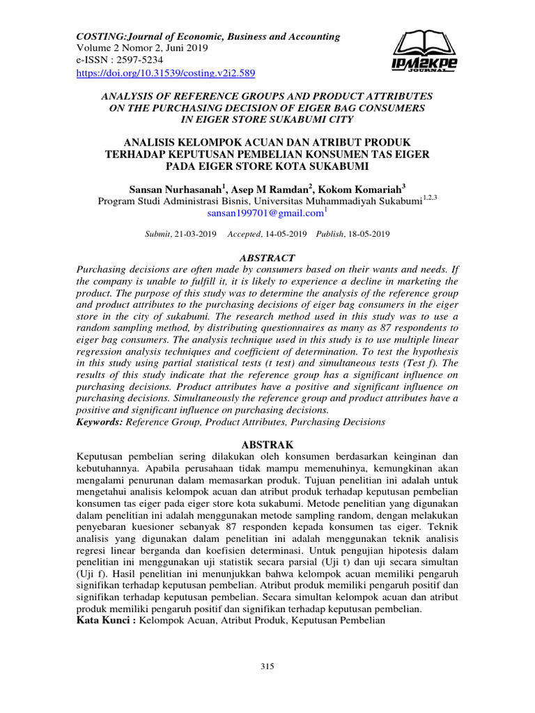 Nurhasanah, S., Ramdan, A. M., & Komariah, K. (2019) - Keputusan Pembelian Definisi | PDF ...