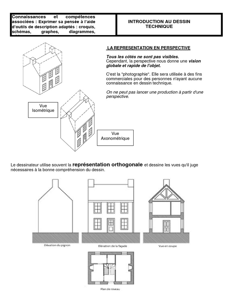Introduction au Dessin Technique | PDF | Dessin technique | Dessin