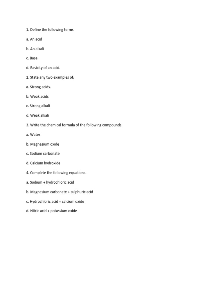 s2 Chemistry Eot 2 2023 | PDF | Cooking, Food & Wine