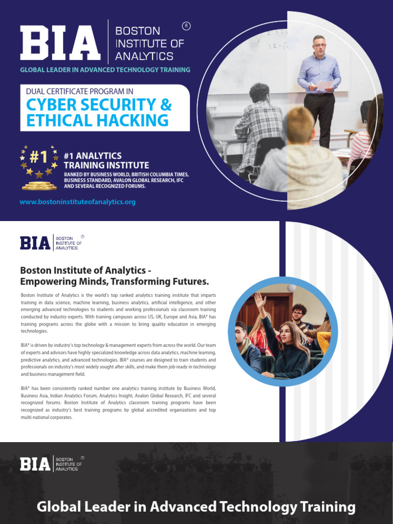 BIA Cyber Security Detailed Brochure | PDF | Internet Protocols ...