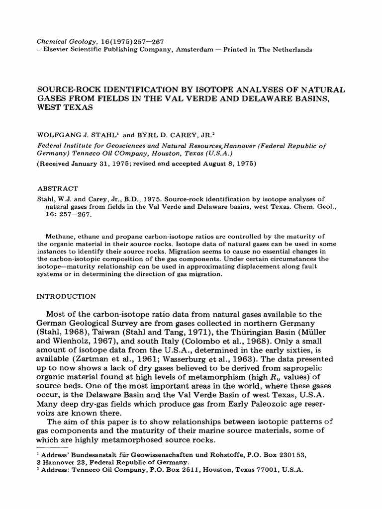 Source Rock Identification By Isotope Pdf Natural Gas Hydrocarbons