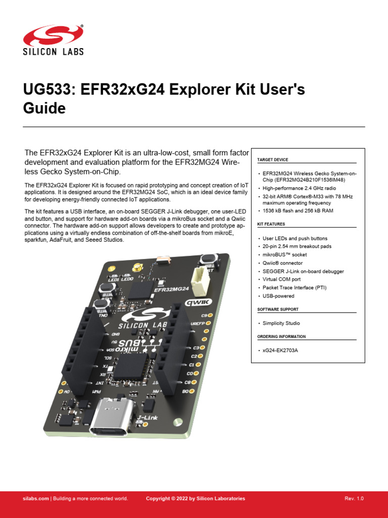 Ug533 xg24 Ek2703a | PDF | Usb | Electrical Connector