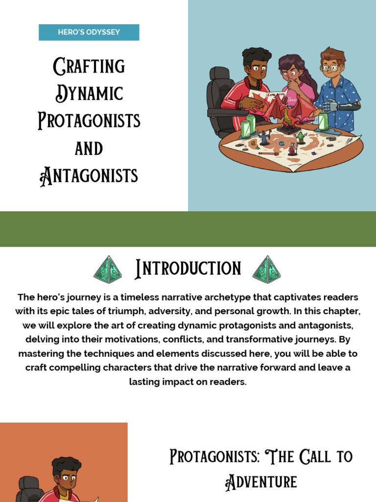 Heros Odyssey Crafting Dynamic Protagonists and Antagonists 1 3 | PDF | Hero | Motivation