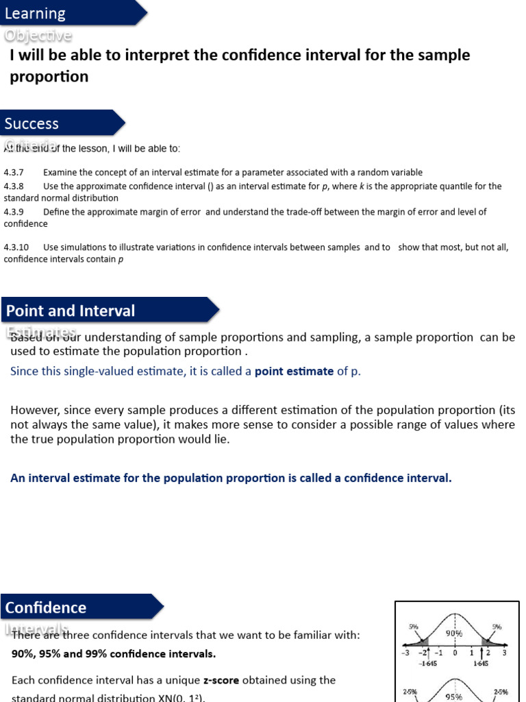 65 - Ex 12D Confidence Intervals | Download Free PDF | Confidence Interval | Standard Error
