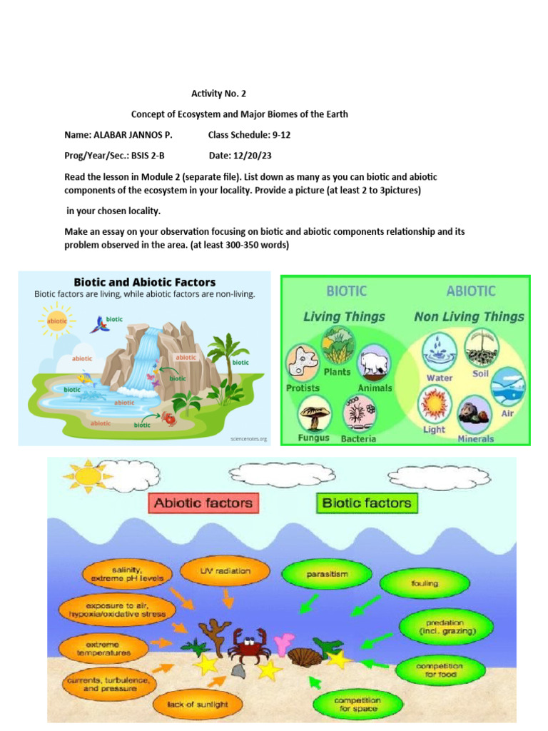 ACTIVITY 2 BIOMES OF EARTH | PDF