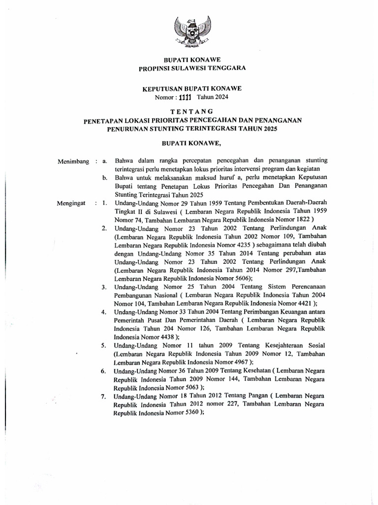 SK Lokus Stunting 2025 | PDF