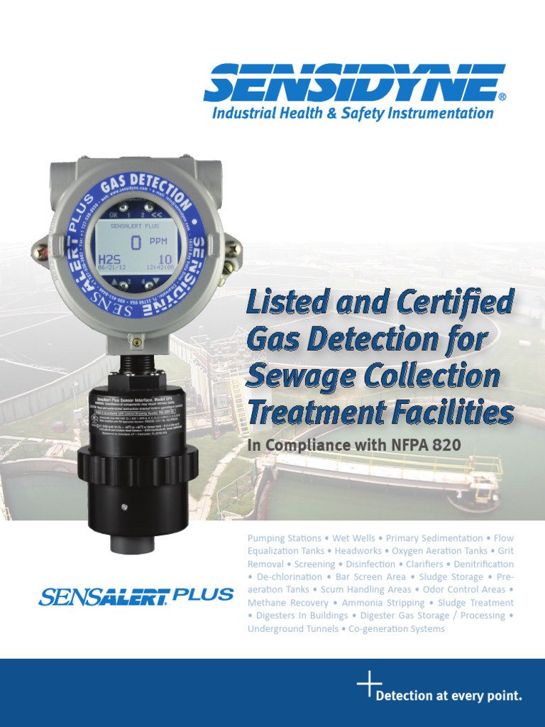 Sensidyne - Gas Detection For Sewage Collection Processing Plants PRESS ...