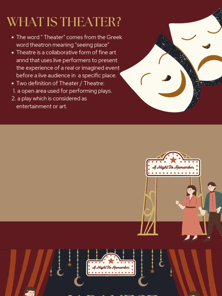 Colorful Vintage Illustration Trendy History Theater Presentation | PDF ...