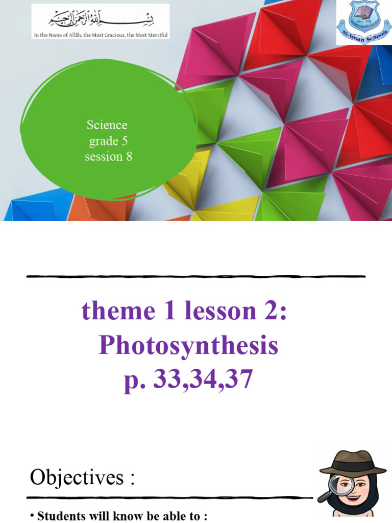 Grade 5 Photosynthesis Lesson Plan | PDF