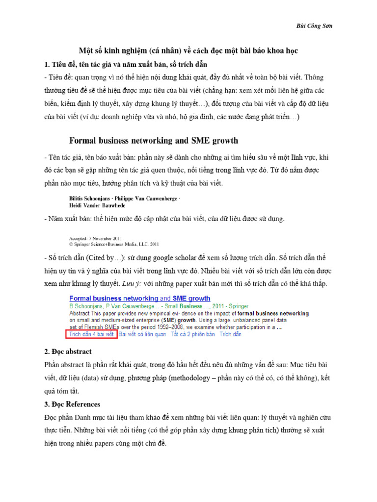 HD Cach Doc Mot Paper | PDF