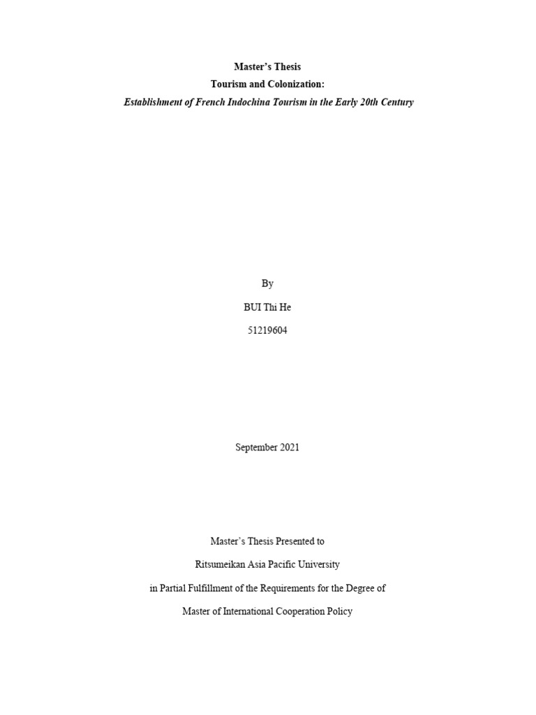 Tourism and Colonization | PDF | Colonialism | Postcolonialism