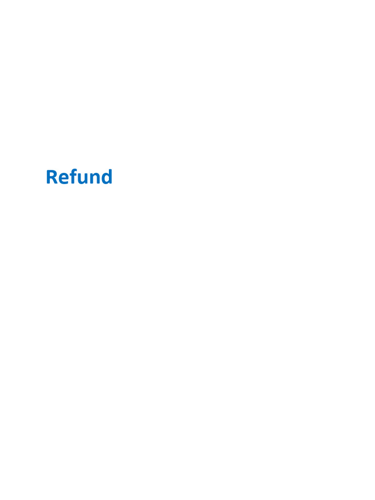 Refund SOP - Final | PDF | Debit Card | Financial Services