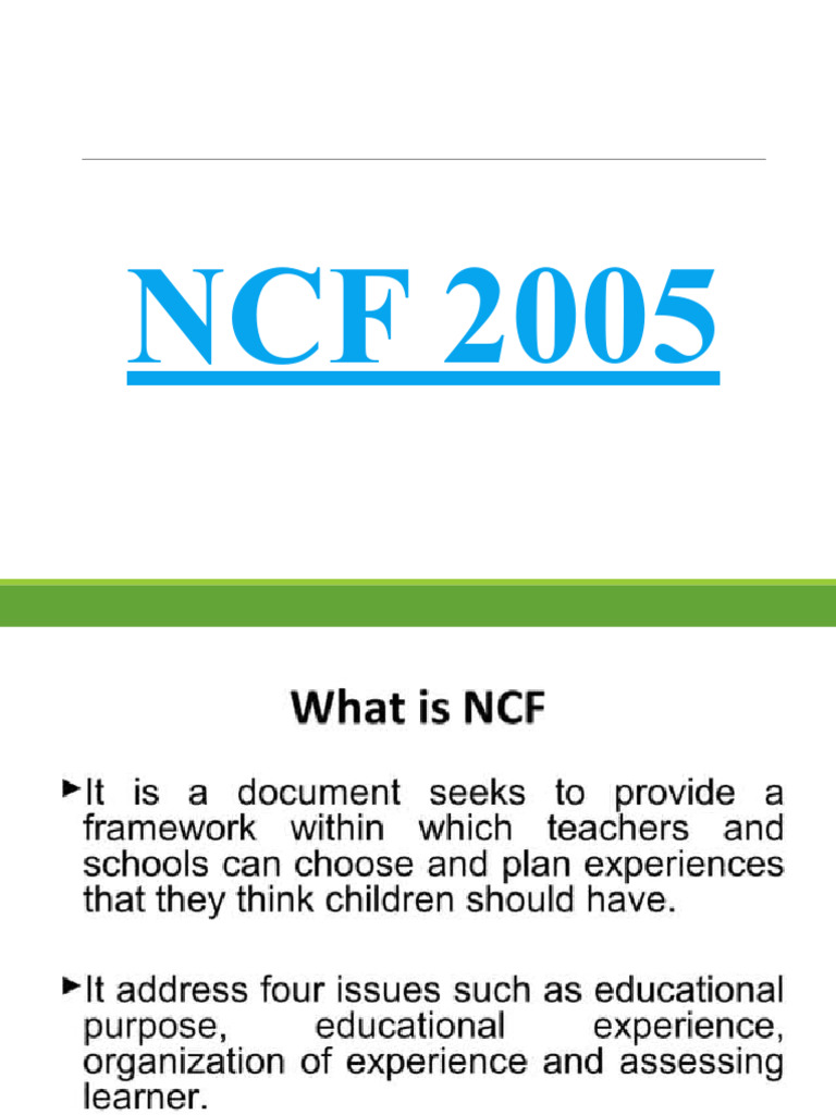 NCF 2005 | PDF | Mathematics | Science