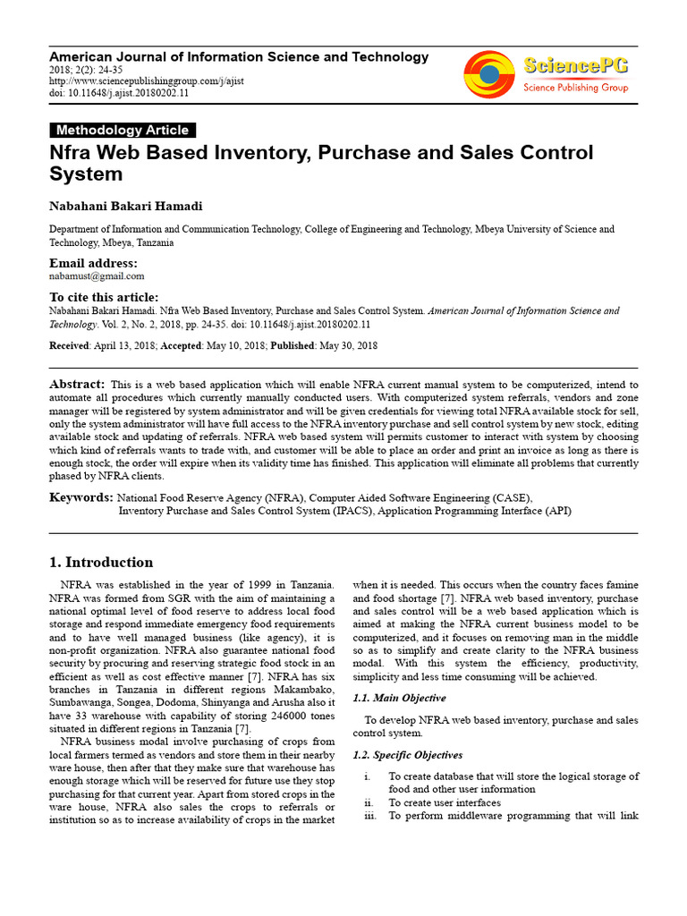 Nfra Web Based Inventory Purchase and Sa | PDF | Bootstrap (Front End ...