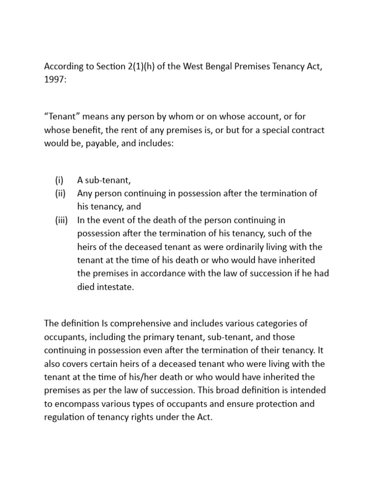 Tenants Rights and Obligations | PDF | Leasehold Estate | Lease