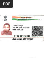 aadhar card | PDF | Security Technology | Computer Access Control