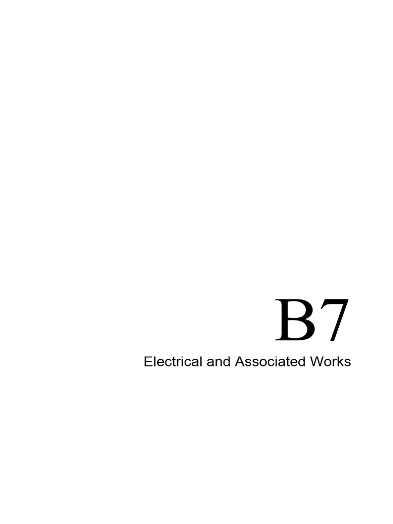 B7 Electrical Works | PDF | Electrical Substation | Direct Current