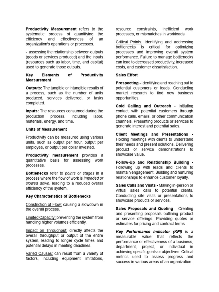 WSM Prelims Reviewer | PDF | Six Sigma | Workflow