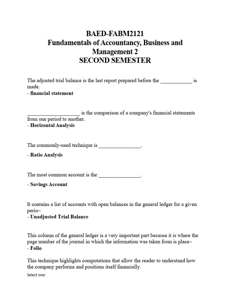 J Fabm | PDF | Debits And Credits | Balance Sheet