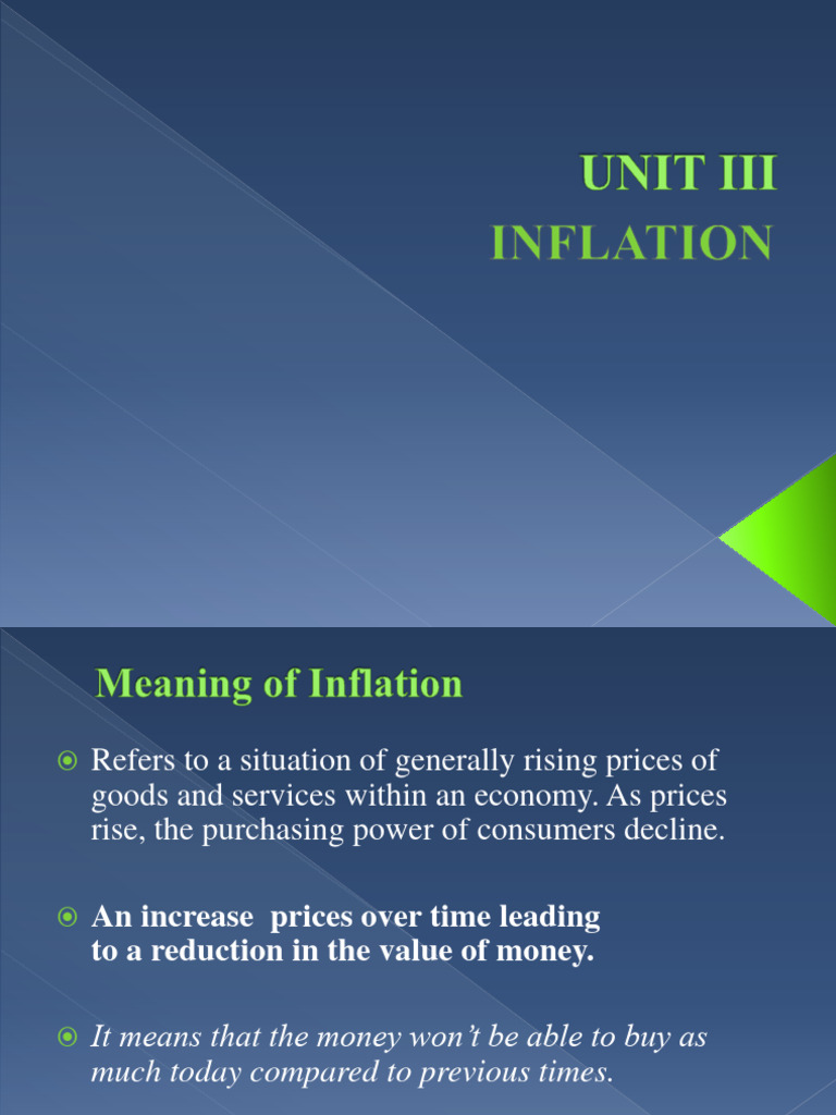 INFLATION Unit 3 | PDF