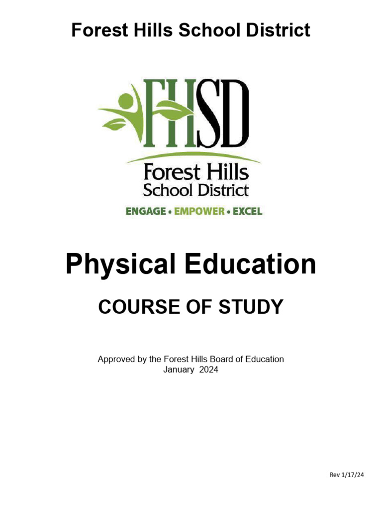Physical Education Course of Study 2024 (Final - Rev 1.17.24) | PDF | Physical Fitness ...