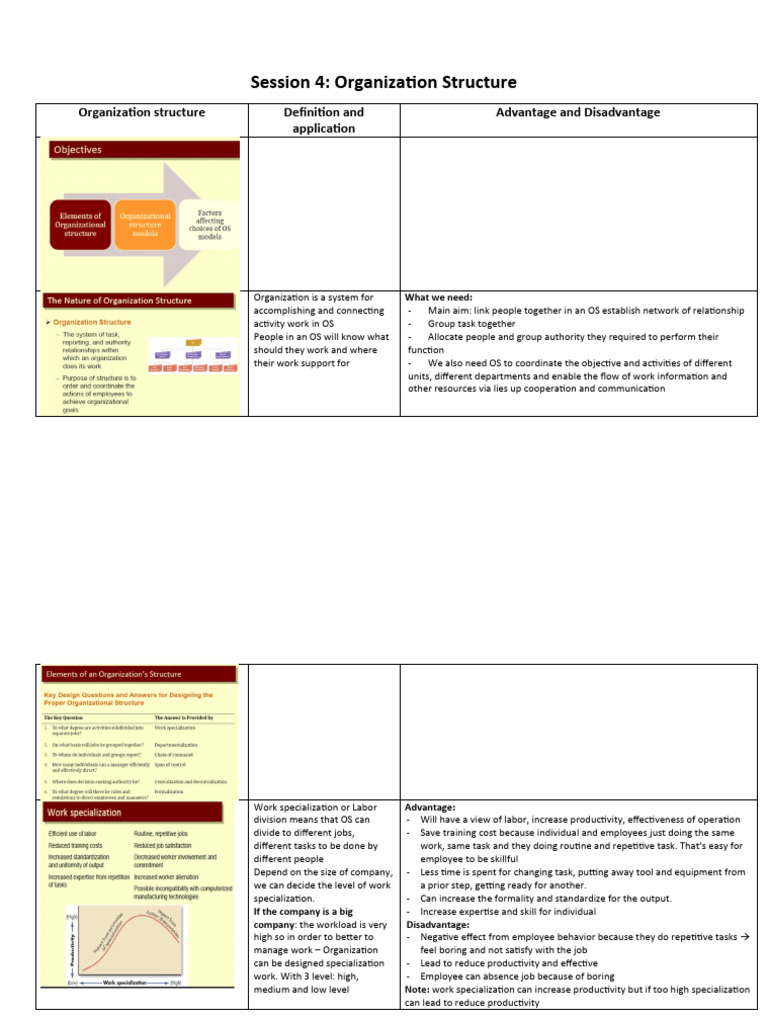 S4. Organization Structure | PDF | Employment | Organizational Structure