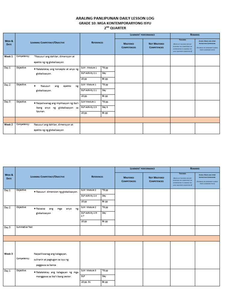 Ap10 DLL Q2 | PDF | Learning | Behavior Modification