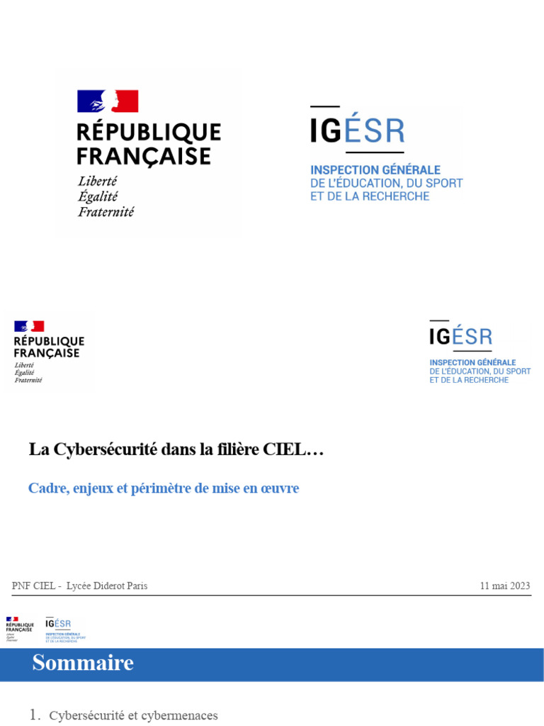 Introduction de La Cybersecurite | PDF | Sécurité | Sécurité des systèmes d'information
