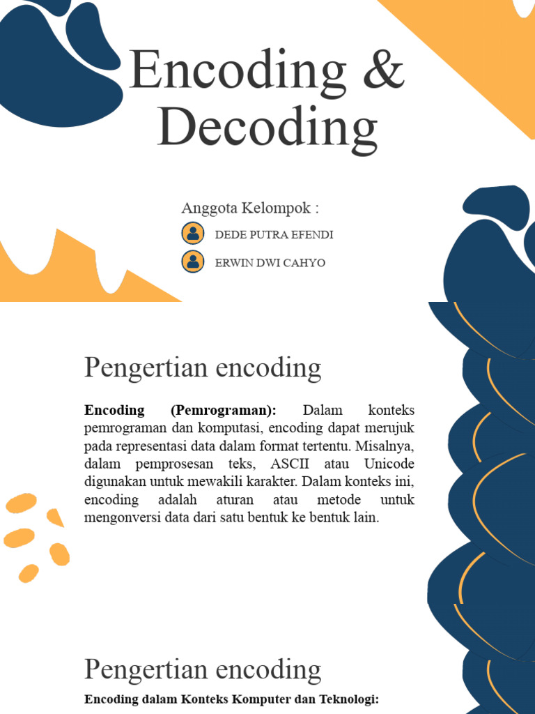 Tugas Kelompok - Encoding & Decoding - Dede Putra Efendi - Erwin Dwi Cahyo - Sistem Mimo | PDF