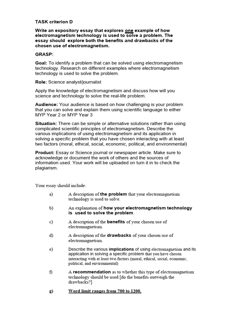 Electromagnetism in Problem Solving | PDF | Science | Essays
