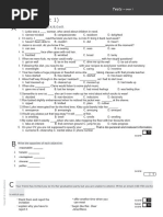 Pioneer Intermediate B1 Tests Module 1 | PDF | Roommate
