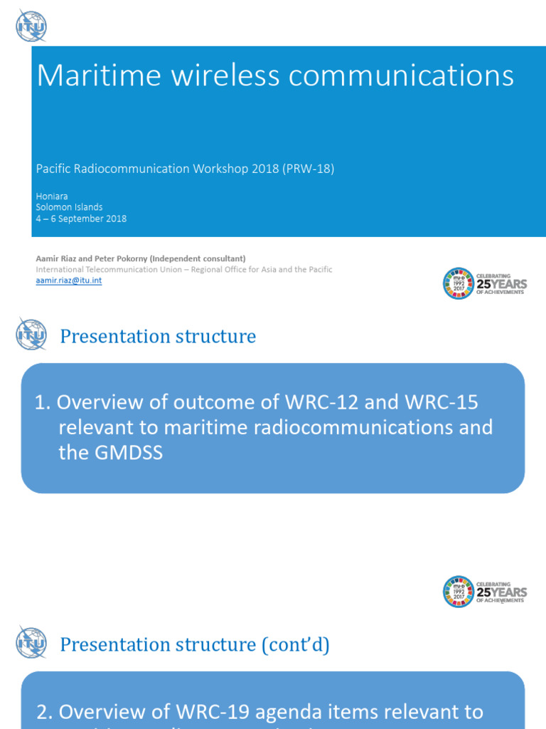 PRW-18 Maritime Wireless Communications - Ver0 | PDF | Wireless ...