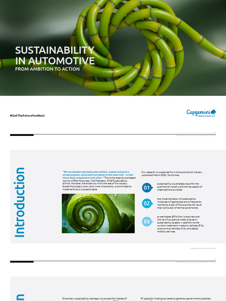 CRI Sustainability-in-Automotive 18102022 | PDF | Electric Vehicle ...