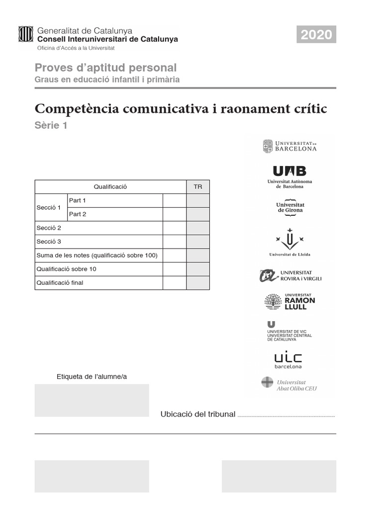 PAP CCIRC S1 Cat 2020 | PDF